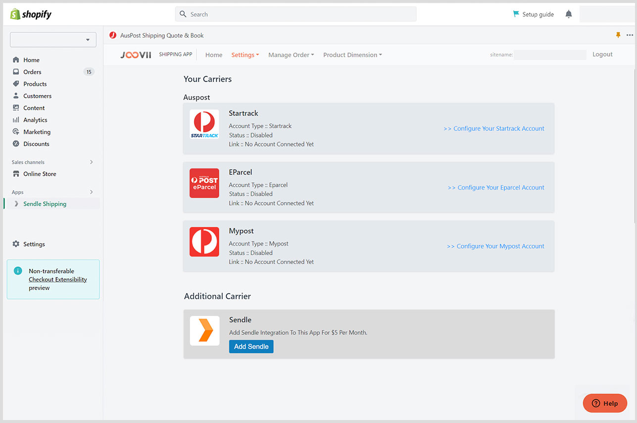 Installation Instruction of AusPost Shopify App
