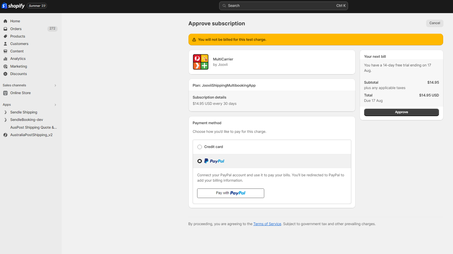 Installation instructions of Multi Carrier App
