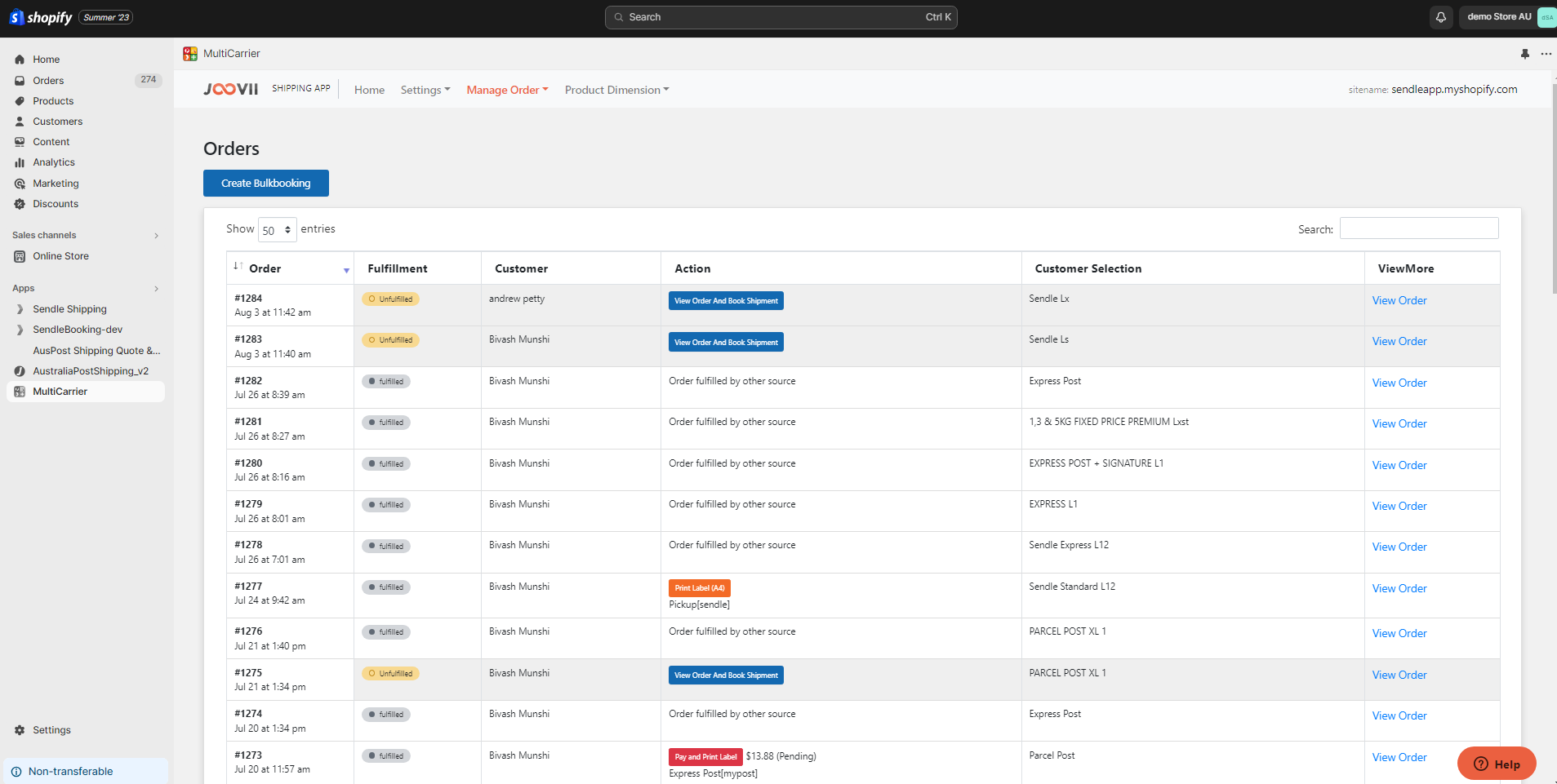Installation instructions of Multi Carrier App