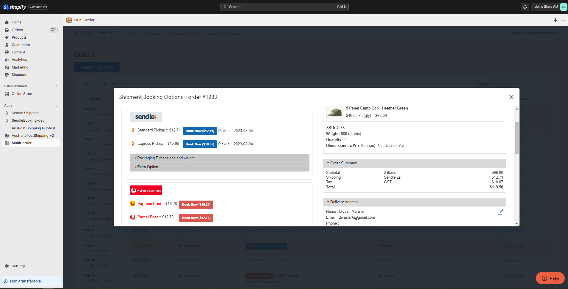 Installation instructions of Multi Carrier App