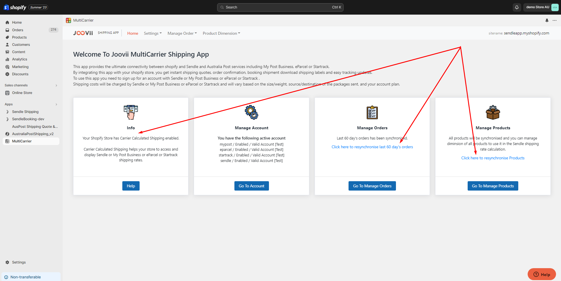 Installation instructions of Multi Carrier App